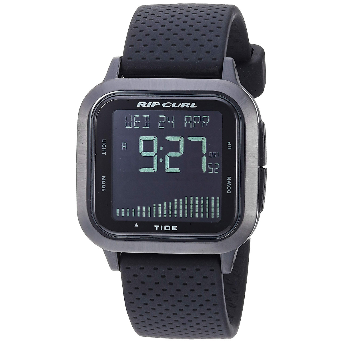 Rip Curl Men's Quartz Sport Watch with Silicone Strap, Black, 21.9 (Model: A1137MID1SZ)