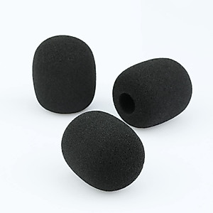 LEFXMOPHY Cloud 2 Mic Foam Replacement for HyperX Cloud II/Alpha/Alpha S/Mix/Core Gaming Headphone/Cloud Chat Headset Microphone Pop Filter Cover, 3 Pack Hyper X Windscreen