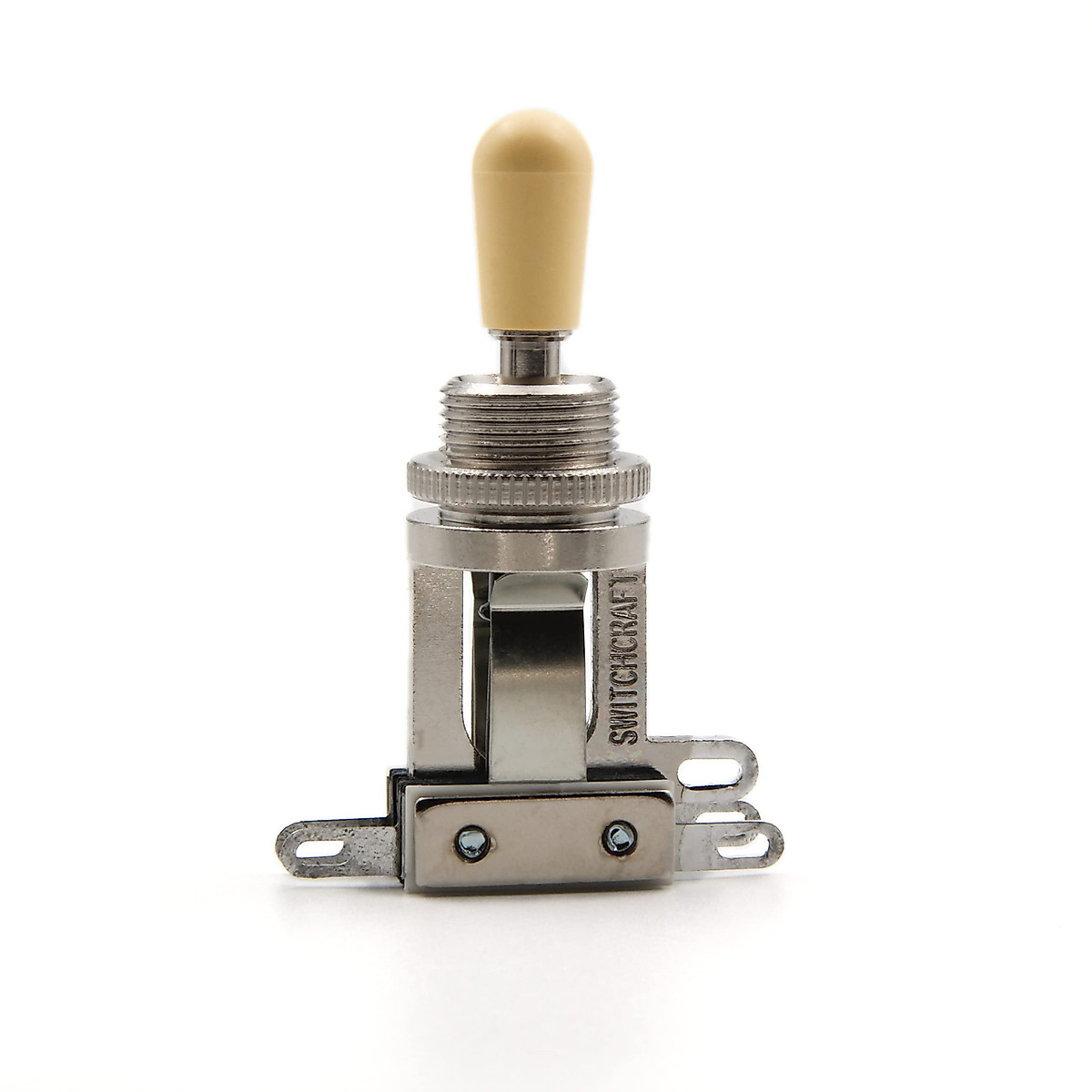 Switchcraft 3 Way Toggle Switch w/Genuine Tip, Short Toggle for Les Paul Electric Guitar (Cream Tip)