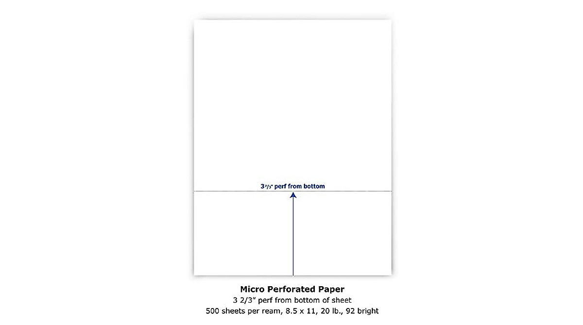 PrintWorks Professional Perforated Paper - 500 Sheets