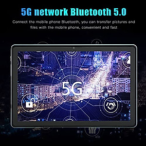 PUSOKEI Tablet PC for Android 11,10 inch 1920x1200 IPS HD Display,MT6711 10 Core CPU,6GB 128GB Memory,Dual SIM Card Slot,2.4G 5G Dual Band WiFi,8MP 20MP Camera(Green)