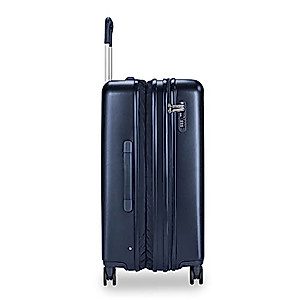 Briggs & Riley Sympatico Hardside Medium Spinner Luggage, Matte Navy, 27-Inch Checked