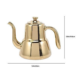 HEMOTON Kettle stovetop filter teapots tea pots iced tea maker teapot with infuser hotpot camping stove camping water jug camping coffee pot vinegar bottle Stainless steel olives