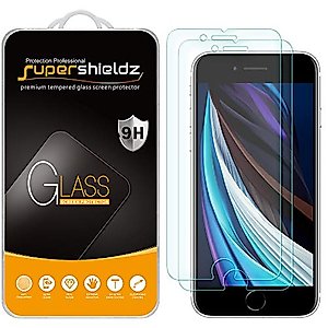 Supershieldz (2 Pack) Designed for Apple iPhone 8 and iPhone 7 (4.7 inch) Tempered Glass Screen Protector, Anti Scratch, Bubble Free