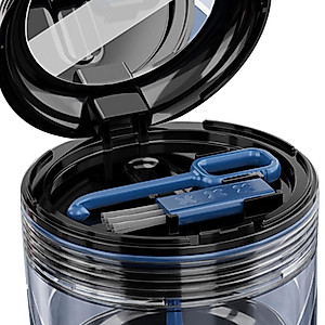 JUOPZKENN Portable Mouth Guard Case Storage Box Waterproof Retainer Bath Case with Brush Mirror Denture Holder Storage,Waterproof PP Denture Box for Travel Cleaning(Black)