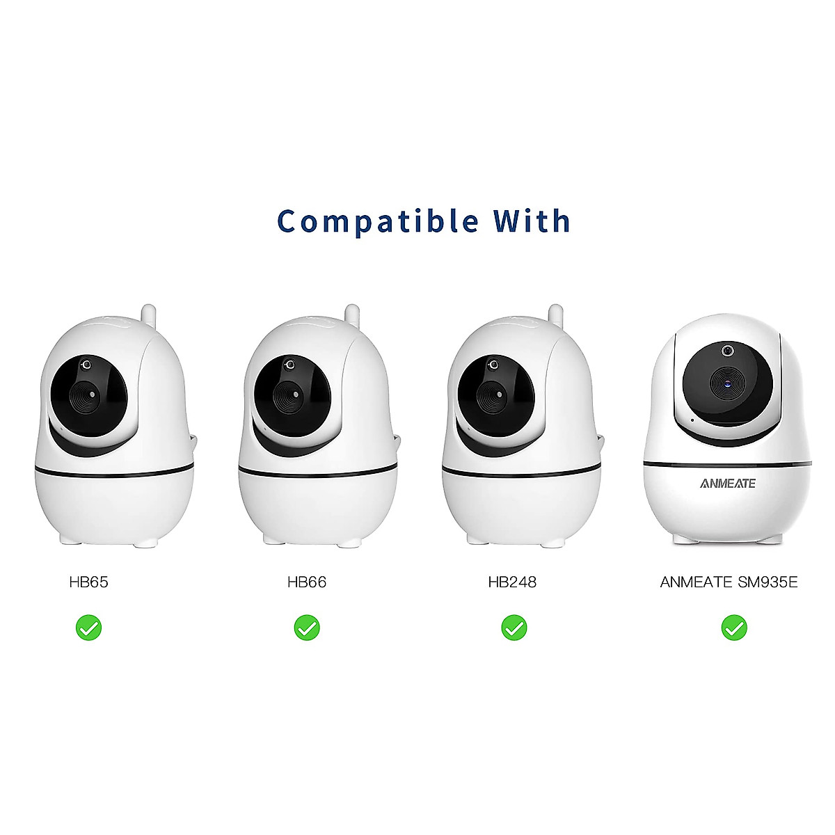 Koroao Baby Monitor Mount for HelloBaby HB65/HB66/HB248 and ANMEATE SM935E /Bonoch Baby Monitor Camera, Versatile Twist Mount Without Tools or Wall Damage