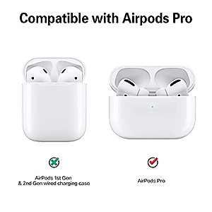 TOLUOHU 2021 New Upgraded 5 Pairs Airpods Pro Ear Tips Cover, Soft Silicone Ear Tips Accessories[Fit in The Charging Case] for Apple AirPods Pro 2019, Anti Slip/Dust/Dirt(Black/Red/White/Orange/Green)