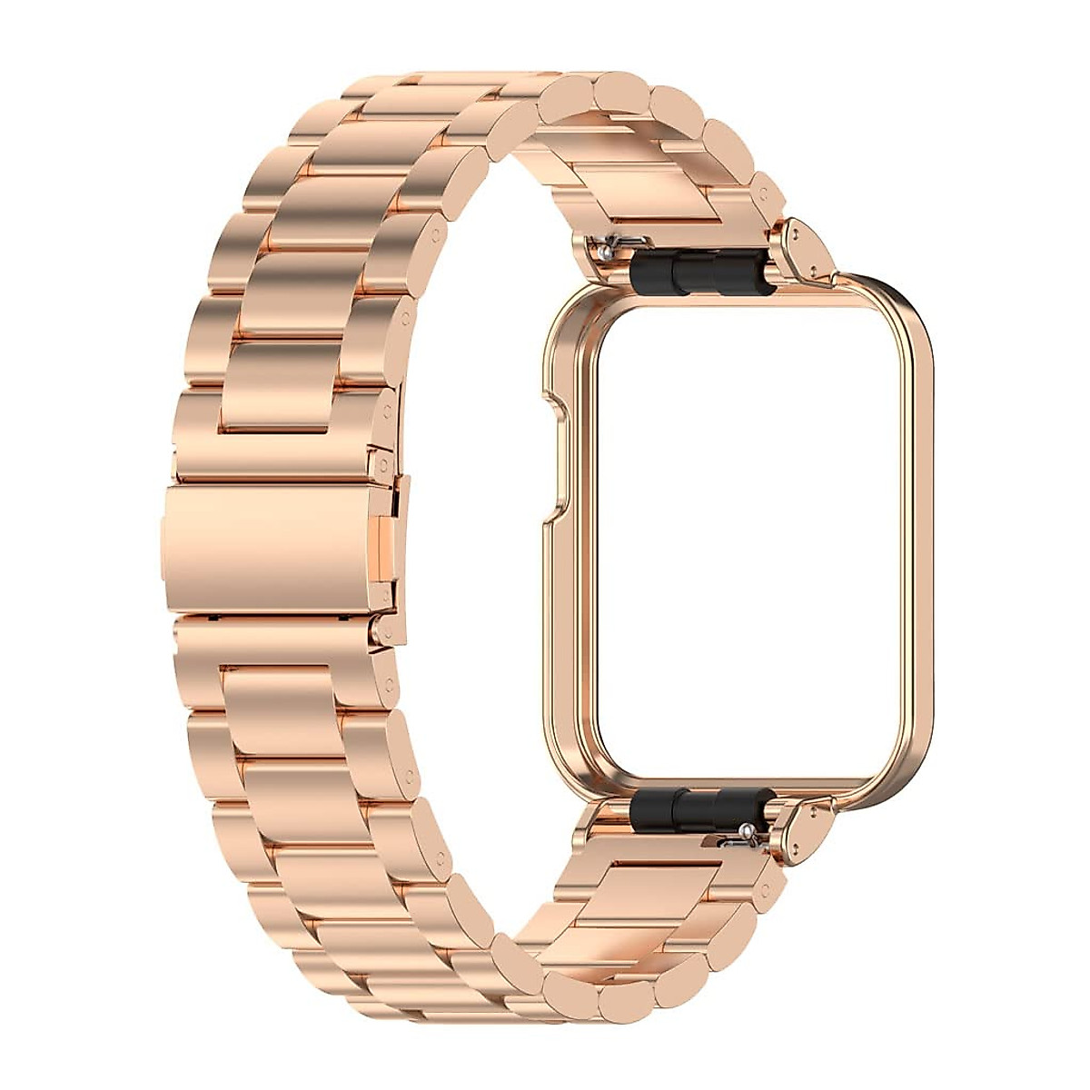 Stainless Steel Strap for Redmi Watch1/Mi Watch Lite 1 Waterproof Bracelet Durable Smartwatch Band Belt Watch Wristband Wristbands Sweat Proof for Women Men Bracelets Fashion