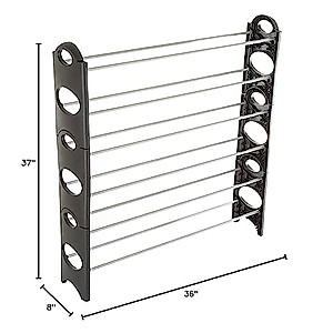 Home-Complete 6-Tier Stackable Shoe Rack