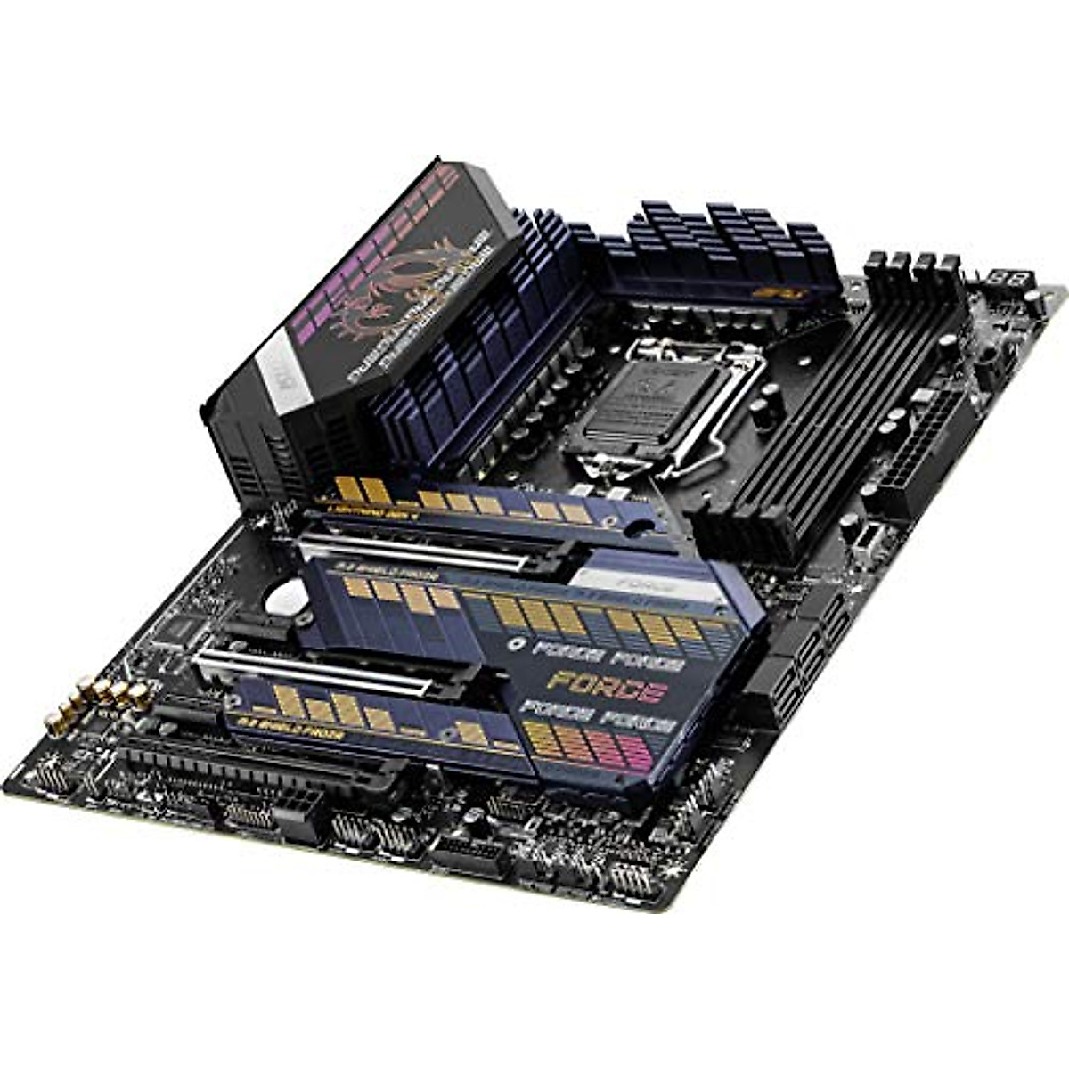 MPG MPG Z590 Gaming Force Gaming Motherboard (ATX, 11th/10th Gen Intel Core, LGA 1200 Socket, DDR4, PCIe 4, CFX, M.2 Slots, USB 3.2 Gen 2, DP/HDMI, Mystic Light RGB)
