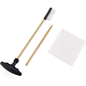 Universal Handgun Cleaning kit .357/.38/9mm, 40, 45 Caliber Pistol Cleaning Kit Brass Brush Jag and Cotton Mops BOOSTEADY