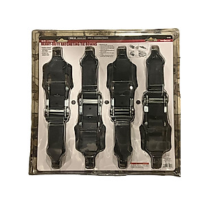 1000 lb. Capacity 1-1/2 in. x 10 ft. Ratcheting Tie Down Set of 4 Haul-Master - Item#61303