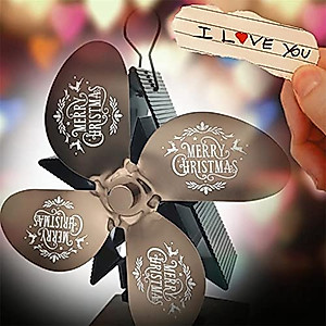 UXZDX CUJUX 4-Blade Heat Powered Stove Fan Burner/Fireplace Quiet Fan Heater Tool Efficient Heat (Color : B, Size : 17.8cm x 14.5cm x 8cm)