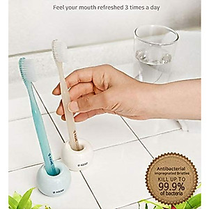 [KENT] CLASSIC Medium Head Extra Soft Toothbrush, Sensitive Teeth & Gums for Adults & Teens - (Set of 6)