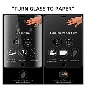 Paper Screen Protector for iPad 9th/8th/7th Generation 10.2 inch 2021/2020/2019 New iPad,Drawing Writing Feels Like Paper,Anti Glare Scratch Resistant Matte Film Compatible with Apple Pencil(2 Pack)