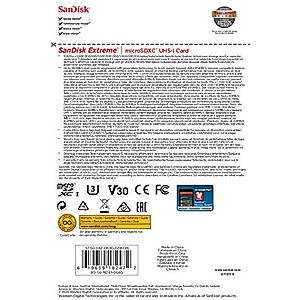 SanDisk 64GB Extreme for Mobile Gaming microSD UHS-I Card - C10, U3, V30, 4K, A2, Micro SD - SDSQXA2-064G-GN6GN