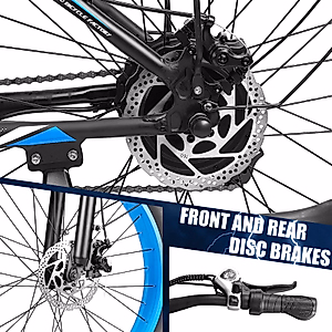 BLUMEMO Electric Bike for Adults 1000W, Removable 48V/17.5AH Battery E-Bike, Max 31Mph,Fat Tire Electric Bicycle 26" 4.0 for Trail Riding/Excursion/Commute 21-Speed Shifting UL and GCC Certified