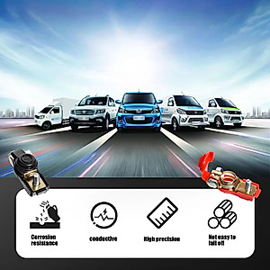 Fogfar 6 PCS Pure Copper Terminal Block, Car Cable Terminal Connector Classification Kit, Fit for Car Boat Truck Van (Multicolored)