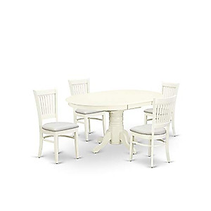 East West Furniture AVVA5-LWH-C Kitchen Set, Regular