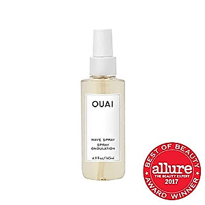 OUAI Wave Spray. For Perfect Yet Effortless Beachy Waves. The Wave Spray Adds Texture, Body and Shine and is Safe for Color- and Keratin-Treated Hair. Free from Parabens and Sulfates (4.9 oz)