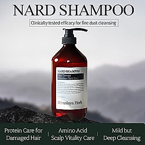Nard Shampoo and Conditioner Set Signature 33.8 Fl Oz - Strong Vitality from Himalayas - Natural Surfactants giving Soft Cleansing - Argan Olive Jojoba Macadamia Sunflower Oil, Protein, Amino Acids