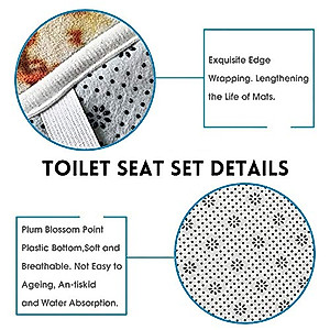 4PCS/Set Dream Girl Shower Curtain Sets with Rugs Waterproof Polyester Shower Curtains for Bathroom Soft Flannel Bathroom Mat Set Non-Slip Bathroom Sets Bath Mat Toilet Mat Lid Cover Set