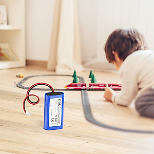 EBL 7.4V 2200mAh Li-ion Rechargeable Batteries Replacement Batteries for Electronics, Toys, Lighting, Equipment