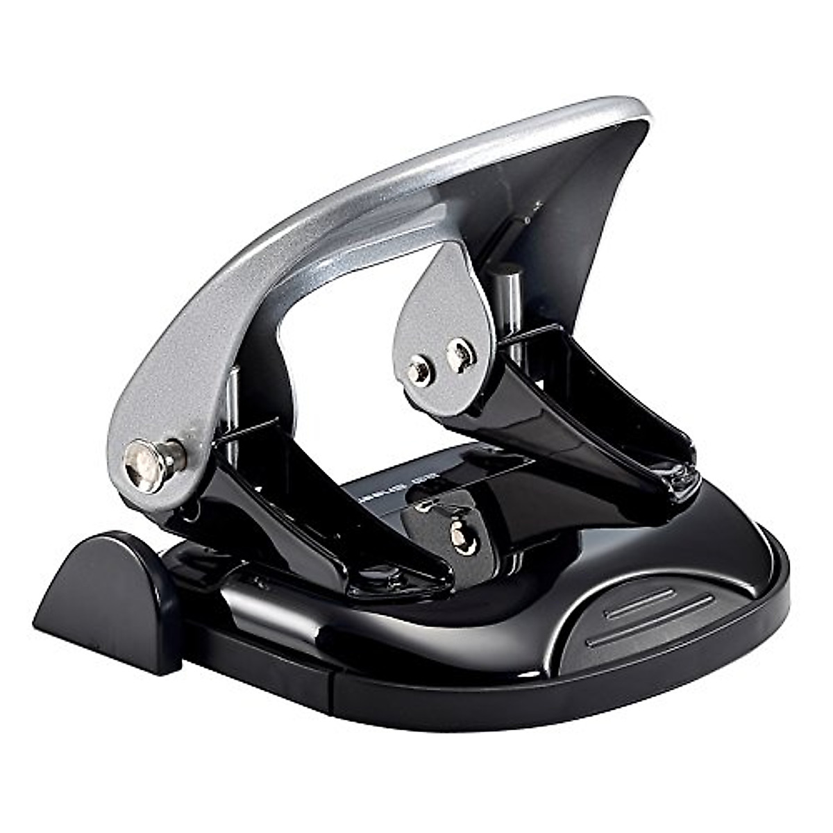 Bostitch Office EZ Squeeze Reduced Effort 2-Hole Punch, 20 Sheets, Locking Handle, Silver (2310)