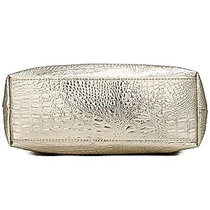 Carry on Tote Bags for Women Women Capacity Bags Ladies Solid Tote Shoulder Fashion Large Handbag Zippe (Gold, One Size)