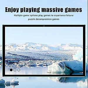 Mavis Laven HD Tablet, Gaming Tablet 3 Card Slots 10.1 Inch FHD Dual Camera with Keyboard for Business (US Plug)