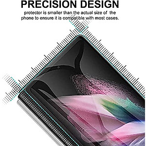 Screen Protector for Samsung Galaxy Z Fold 4 5G, Flexible TPU Screen Protector, 2 Pack Front with 2 Pack Inside, Fingerprint Unlock, Case Friendly, Bubble Free, Anti-Scratch, HD Clear