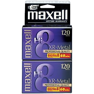 Maxell Hi-8 XR-Metal 120 min 8 mm (2-Pack)