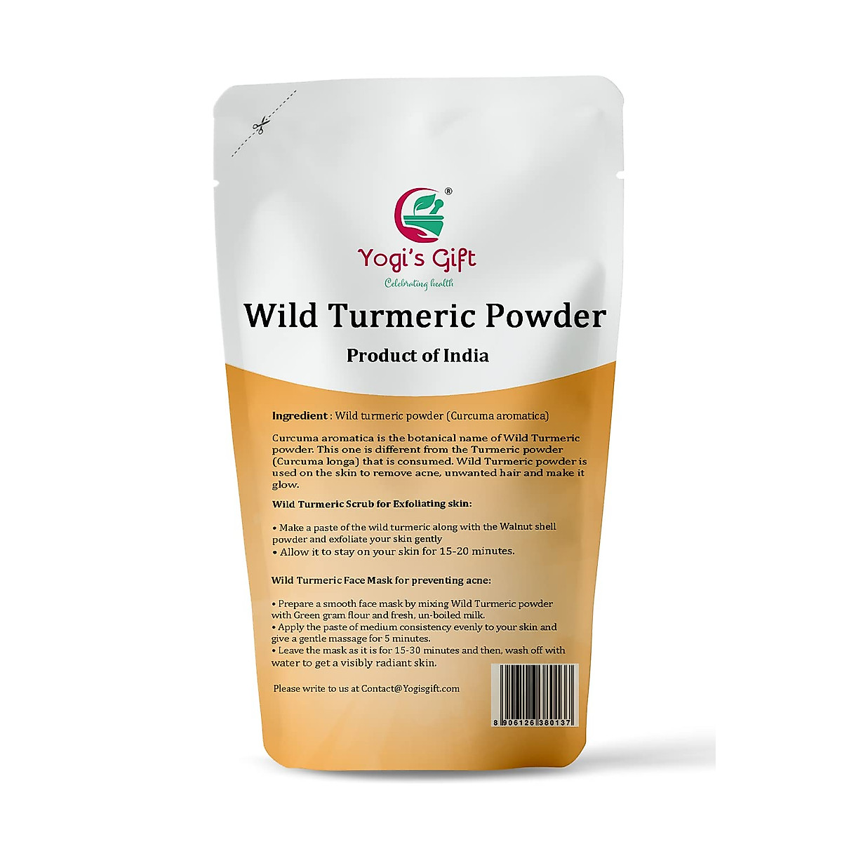 Kasturi Turmeric Powder for Skin Care | Wild Turmeric Powder | Aka Kasturi Manjal Powder | Best for Preparing Turmeric Face Mask | Get Clear and Glowing Skin Naturally | 100grams / 3.5 Oz pack