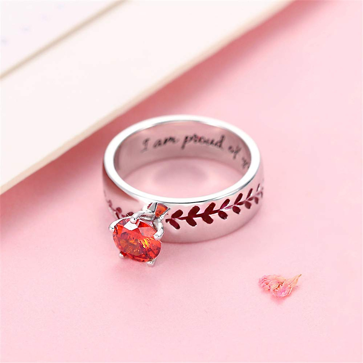 Getname Necklace Personalized American Baseball Sport Softball Band Ring Engraved Baseball Solitaire Birthstone Ring Sterling Silver 925 Wedding Band