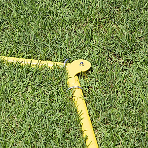 PodiuMax Solo Soccer Rebounder Net, Improve Your Ground Passing Skills, Easy to Assemble and Disassemble, Comes with Bag and Stake