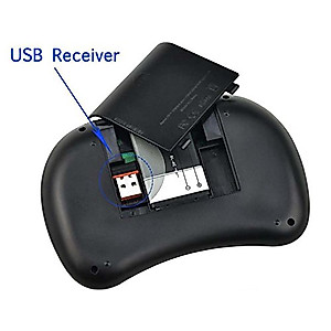 (Upgraded)Rii 2.4GHz Mini Wireless Keyboard with Touchpad,QWERTY,LED Backlit,Portable Keyboard for laptop/PC/Tablets/Windows/Mac/TV/Xbox/PS3/Raspberry Pi .(i8+ Black)