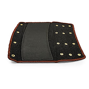 Camco 42949 RV Step Rug ( Premium Radius Wrap Around Step Rug, Turf Material (22" Wide) - Brown)