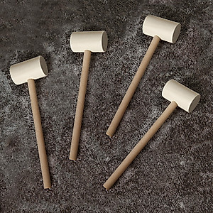 18 Pcs Mini Wooden Hammer Creative Pounding Educational Mallet for Boys and Girls