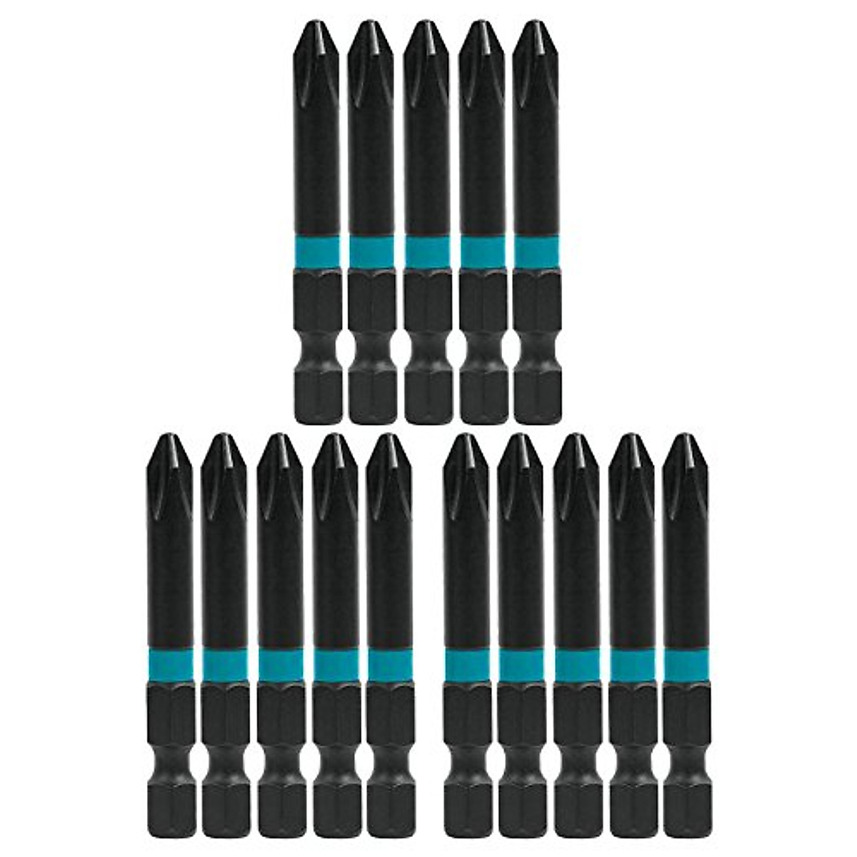 Makita A-99786 Impactx 2 Phillips 2″ Power Bit, 15 Pack