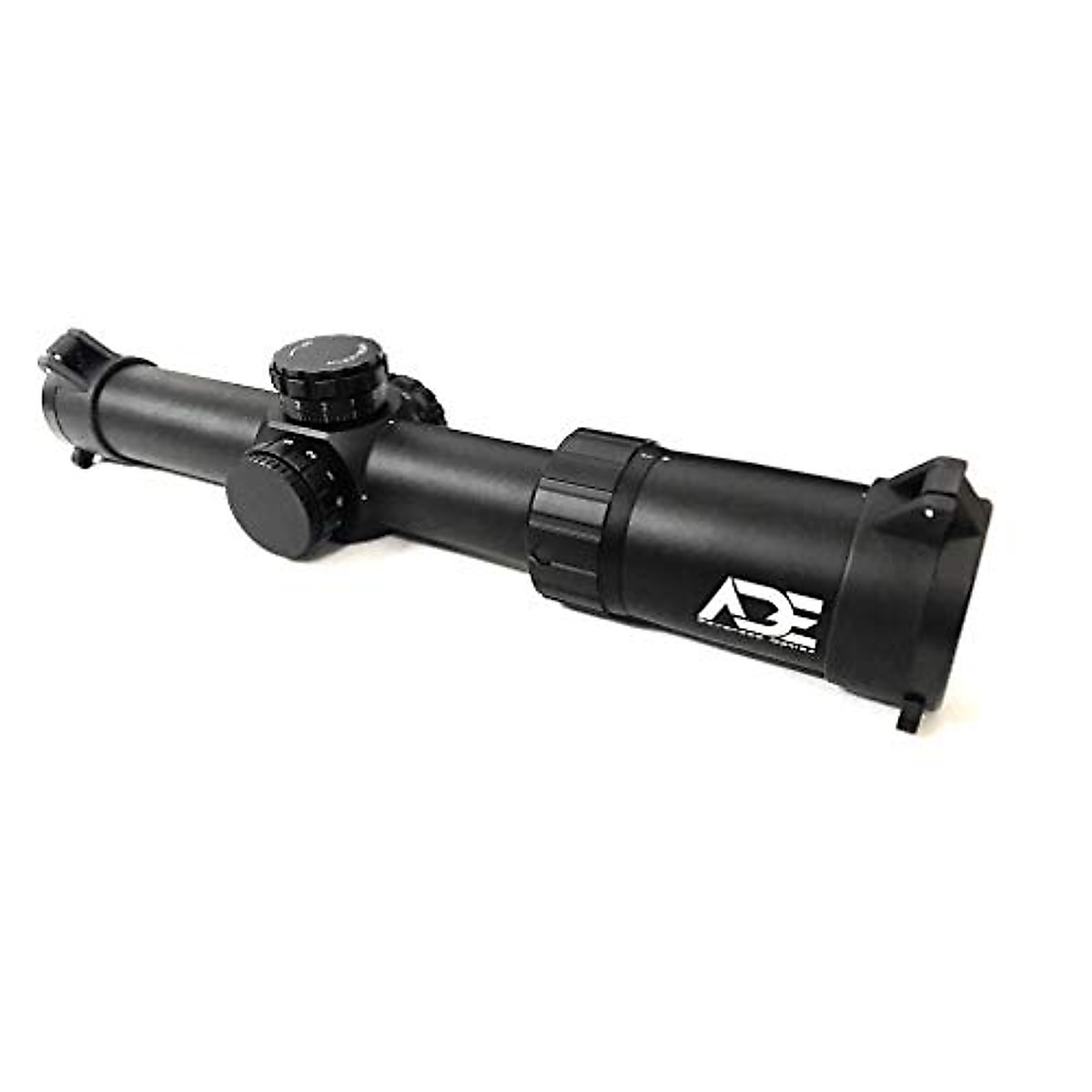 Ade Advanced Optics 1-6 x 24mm Tactical Rifle Scope Green/Red Illuminated Etched Glass Mil Dash Reticle