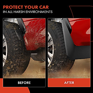 A-Premium Mud Flaps Splash Guards Mudguards Mudflaps [W/Hardware Accessories] Compatible with Toyota Tacoma 2023-2016, [Doesn't Fit SR], Set of 4PCS, Front and Rear (Driver & Passenger Sides)