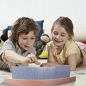 GSE Set of 4 Playing Cards Holders, Wooden Playing Card Racks for Kids, Adults and Seniors, Curved Playing Card Trays for Bridge, Hand & Foot, Rummy, UNO Card Games Playing (17.5-inch)