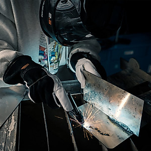 YESWELDER Premium Goatskin TIG Welding Gloves | Top Grain Leather | High Dexterity |True - Fit-M