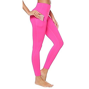 Auu High Waisted Leggings with Pockets Workout Leggings for Women Stretch Yoga Pants Buttery Soft