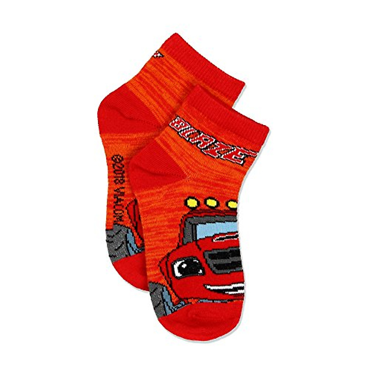 Nickelodeon Blaze and the Monster Machines Toddler Boys 6 pack Socks (Small (4-6), Multi)