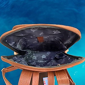 VALGATI Genuine Leather Designer Backpack (Cognac)