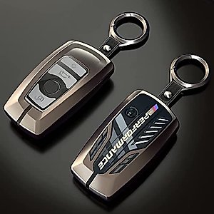 Car Key Case Rings Cover Holder for 1 3 5 7 Series 530 F48 X1 X2 X3 X4 X5 X6 Classic Engine Head Key Case