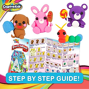 Creative Kids Air Dry Clay Ferris Wheel Kit - Easy Modeling 7+ Clay Characters- Includes 8 Clay Colors, Art Supplies and Sculpting Tool- Arts & Crafts Birthday Gift for Boys and Girls 6+ Years Old