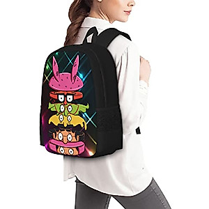 Bob's Animated Burgers Student School Bag College Laptop Backpack Travel Rucksack Office Daypack