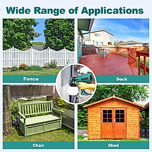 Paint-Sprayer, 700W HVLP Spray Gun, 2024 Upgraded, 4 Copper Nozzles & 3 Spray Patterns, Easy to Clean, Ideal Paint Sprayer for Furniture, Cabinets, Fences, Decks, Walls, DIY Projects, etc.